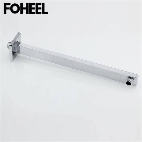 Badu Bg Foheel Стенно монтирано медно удължително рамо за душ Квадратен душ Окачен на стена прът