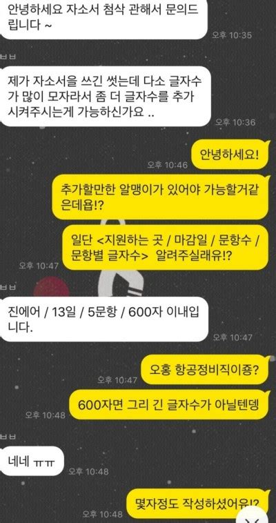 자소서첨삭 진에어 항공정비사 자소서 첨삭 후기 Feat완룡 네이버 포스트