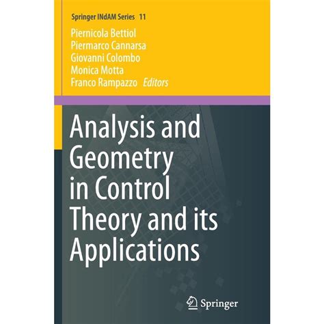 Analysis And Geometry In Control Theory And Its Applications No Shoptime