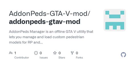 Github Addonpeds Gta V Mod Addonpeds Gtav Mod Addonpeds Manager Is An Offline Gta V Utility