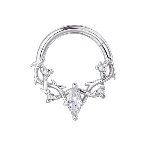 Piercing Aro Para Nariz Oreja Oro 10k Con Zirconias Fidanzza