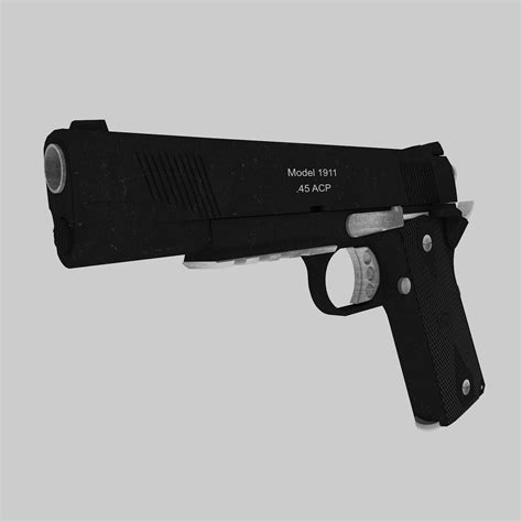 1911 권총 3d 모델 39 Ige Free3d