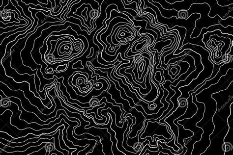 Elevation Contour Topographic Map Background Stock Vector