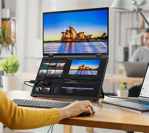 Monitor Portátil De Tela Dupla Uperfect Delta Está No Kickstarter