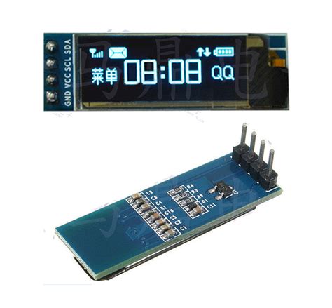0 91 Inch Ssd1306 4pin 128x32 I2c Oled Display