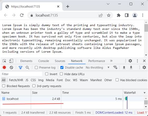 Aspnet Core и C Сжатие ответа