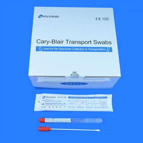 Cag001 Disposable Nylon Collection Swab Sterile Sampling Cary Blair