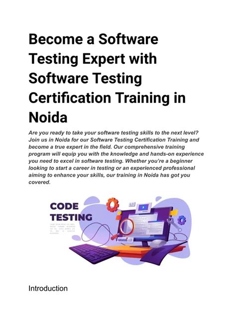 Ppt Become A Software Testing Expert With Software Testing