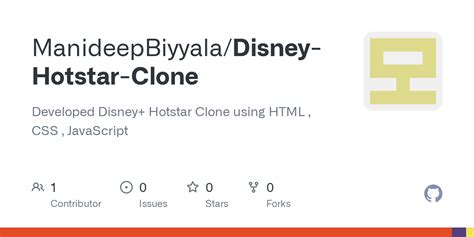 Github Manideepbiyyaladisney Hotstar Clone Developed Disney Hotstar Clone Using Html Css
