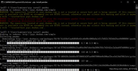 Pip更改为豆瓣源以及源信任问题pip Download 添加信任 Csdn博客