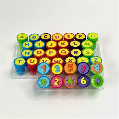 Mgm Trading Kesote 36 X Stempels Letters Cijfers Stempelset Kinderen