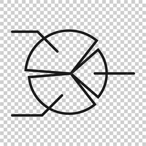 Premium Vector Chart Icon In Flat Style Diagram Vector Illustration