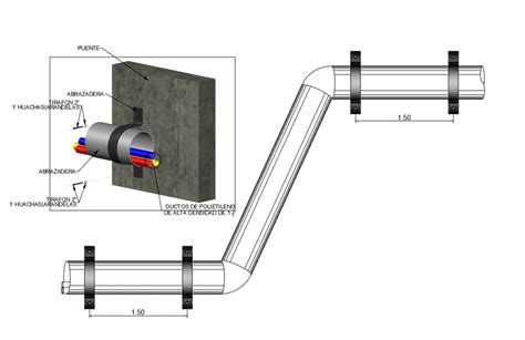Plumbing Pipe System Detail D View CAD Block Layout File In Autocad Format