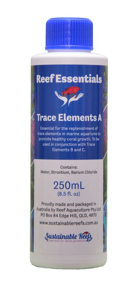 Reef Essentials Trace Elements A 250ml Guppys Aquarium Products