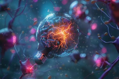 The Synaptic Transmission Of Information Rendering Of A Synapse Medical Concept Premium Ai