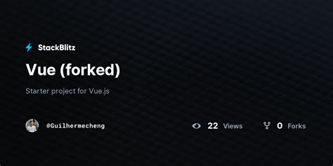 Vue Forked Stackblitz