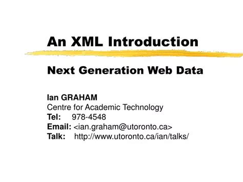 Ppt An Xml Introduction Powerpoint Presentation Free Download Id