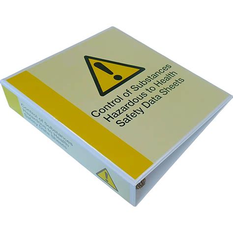 COSHH Storage Folder CLP Compliant Data Sheets First Aid Online