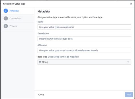 Object And Link Types • Value Types • Create A Value Type • Palantir