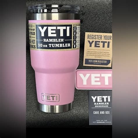 Yeti Dining Yeti Rambler 3 Oz Tumbler Pink Extremely Rare Poshmark