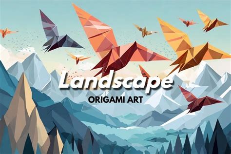 Landscape Origami Art Wallpaper 3254925