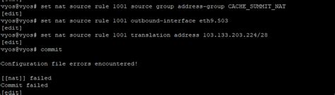 Error In Create Nat With Address Group Bugs Vyos Forums