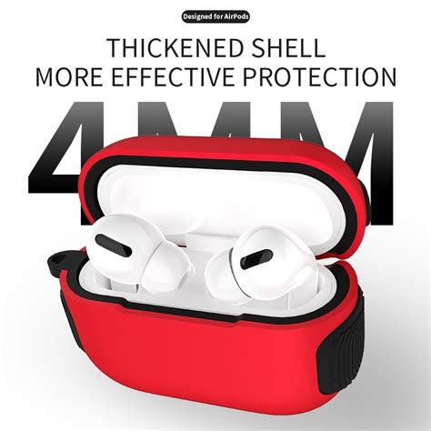 2 In 1 Matte Texture Contrast Color Pc Tpu Earphone Case For Airpods