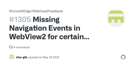 Missing Navigation Events In WebView For Certain Elements Issue MicrosoftEdge