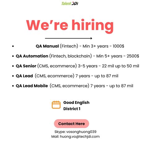 Hiring Qa Manual Automation Fintech Ecommerce Cms Qa Lead