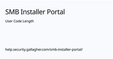 Credentials Smb Installer Portal