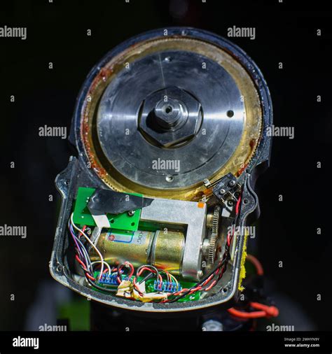 Celestron Telescope Equatorial Mount Motor Disassembled Exposed Gears Electronics