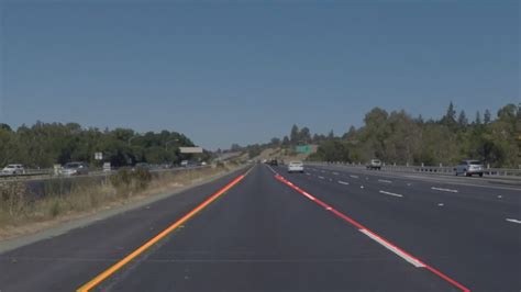 Python Lane Detection For Curved Lines Stack Overflow