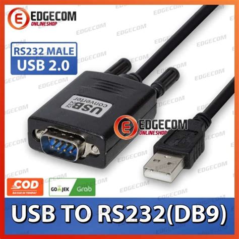 Promo Usb To Serial Rs232 Db9 Male Adapter Diskon 23 Di Seller Shika