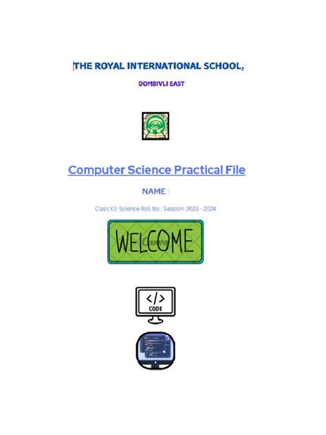 Cs Practical File 1 Pdf Sql Table Database