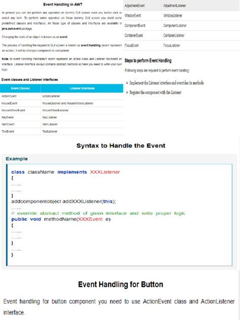 Event Handling Pdf