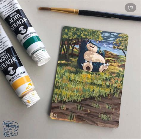 Snorlax Card By Barbaramachadoart On Deviantart