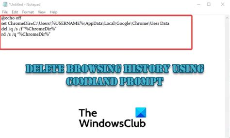 Delete Browsing History Using Cmd In Chrome Edge Firefox