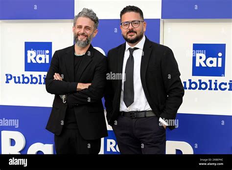 Andrea Di Ciancio Und Roberto Arduini Beim Photocall Palinsesti Rai