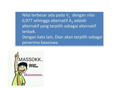 Metode Simple Additive Weighting Saw Dan Rank Order Centroid Roc Pptx