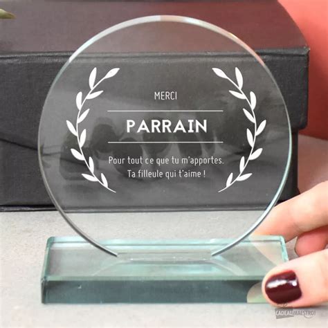 Trophée Rond Merci à Personnaliser Cadomaestro