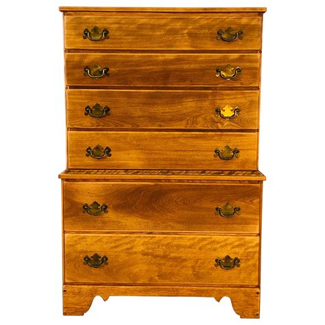 1960s Baumritter Maple Wood Tall Dresser At 1stdibs Baumritter