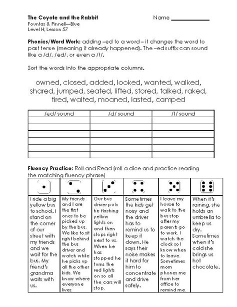 The Coyote And The Rabbit Blue Lli Kit Level 57 By Katiein2ndgrade