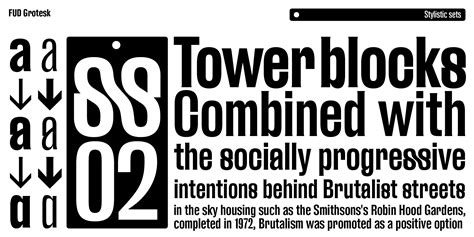 Шрифт Fud Grotesk скачать и установить на Web сайт