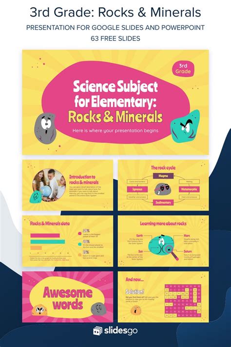 Science For Elementary Rocks Minerals Google Slides PPT