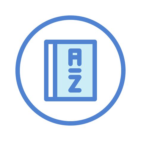 Dictionary Generic Blue Icon