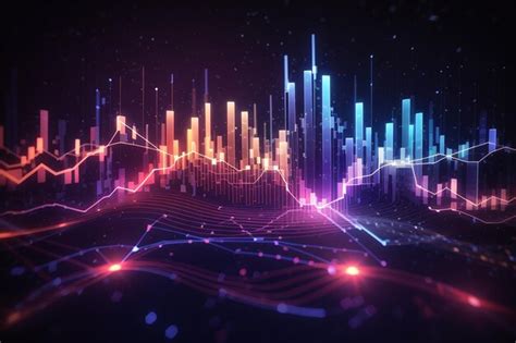 Premium Photo Big Data Analysis Technology Glowing Background Design