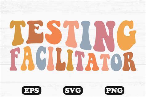 Testing Facilitator Retro Wavy Png Graphic By Hosneara 4767 · Creative
