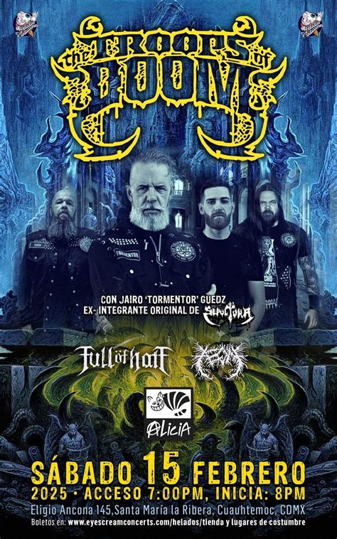 Troops of Doom traerá su salvaje thrash metal a México en 2025 › Heavy Mextal