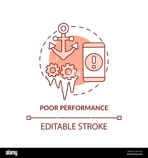 Poor Performance Terracotta Concept Icon Stock Vector Image And Art Alamy