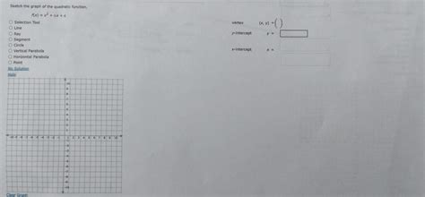 Solved Sketch The Graph Of The Quadratic Function Chegg